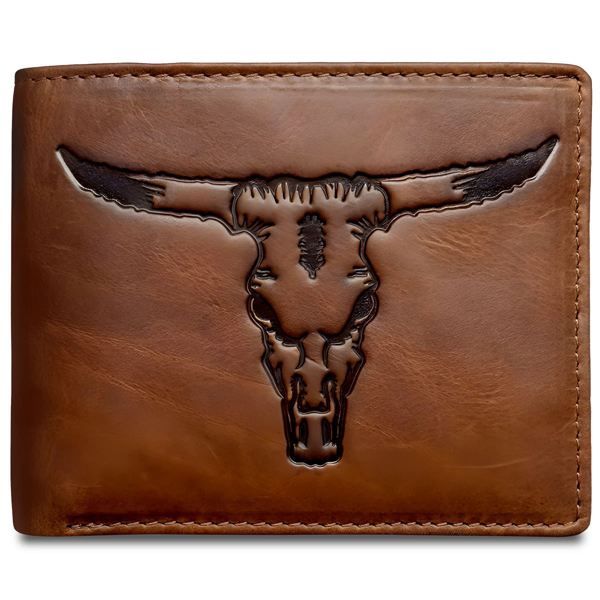 Texas Longhorn Bifold Wallet for Men | Mid-West-Range.com