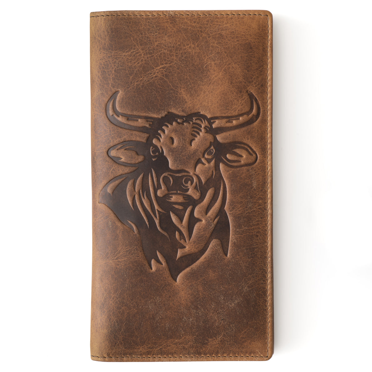 Rodeo Bull Tall Wallet for Men | Mid-West-Range.com